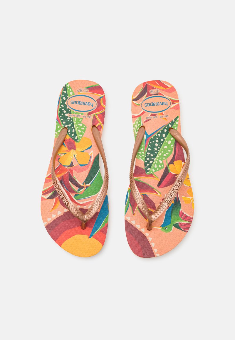 Havaianas SLIM TROPICAL - Pool shoes - peach/light pink - Zalando.ie