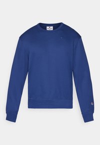 Champion ICONS CREWNECK WITH SMALL TONAL LOGO - Sweatshirt - dark blue ...