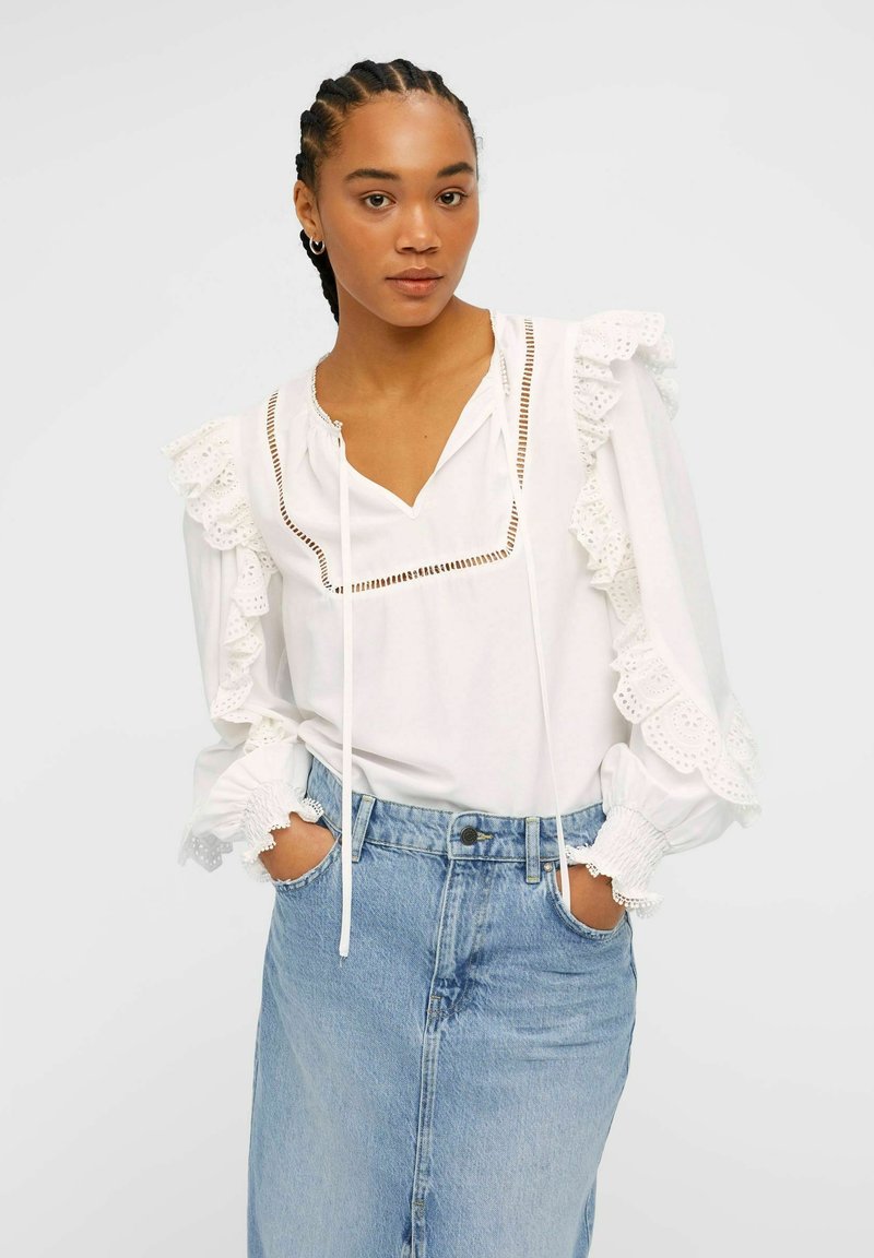 Object GERÜSCHTE - Blouse - cloud dancer/wit - Zalando.be