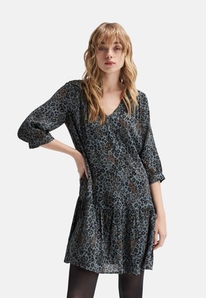 Cache Cache AUSGESTELLTES MIT WICKELKRAGEN - Vestido ligero - noir ...