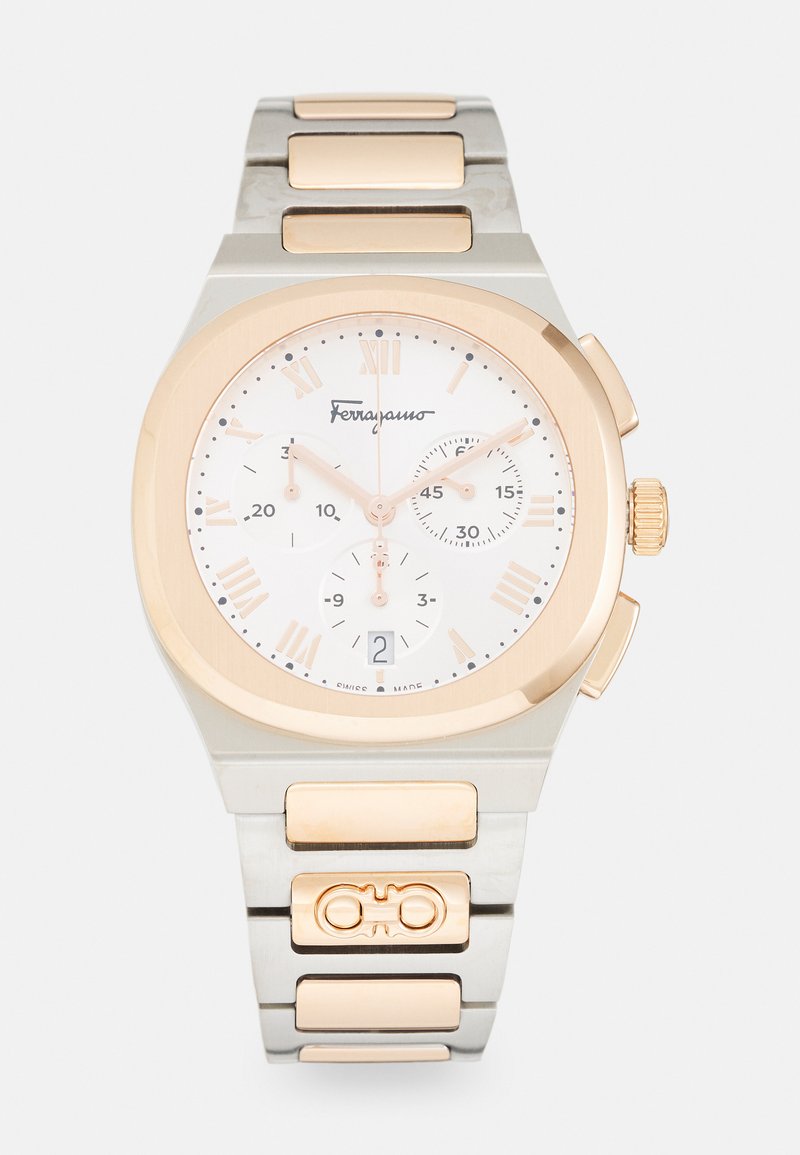 FERRAGAMO FERRAGAMO ELLIPTICAL UNISEX - Chronograph watch - two-tone ...