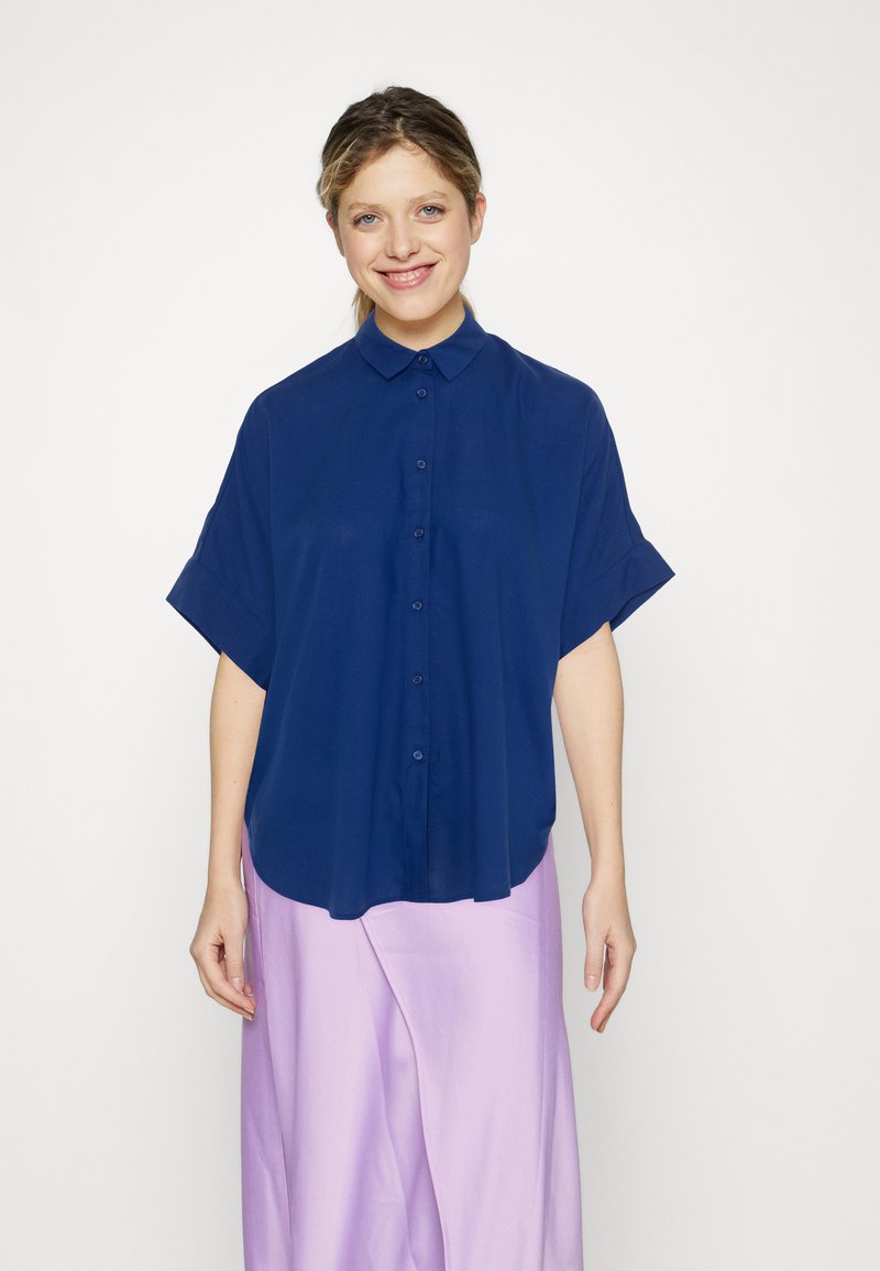 Monki LUCA - Camisa - bright blue/azul - Zalando.es