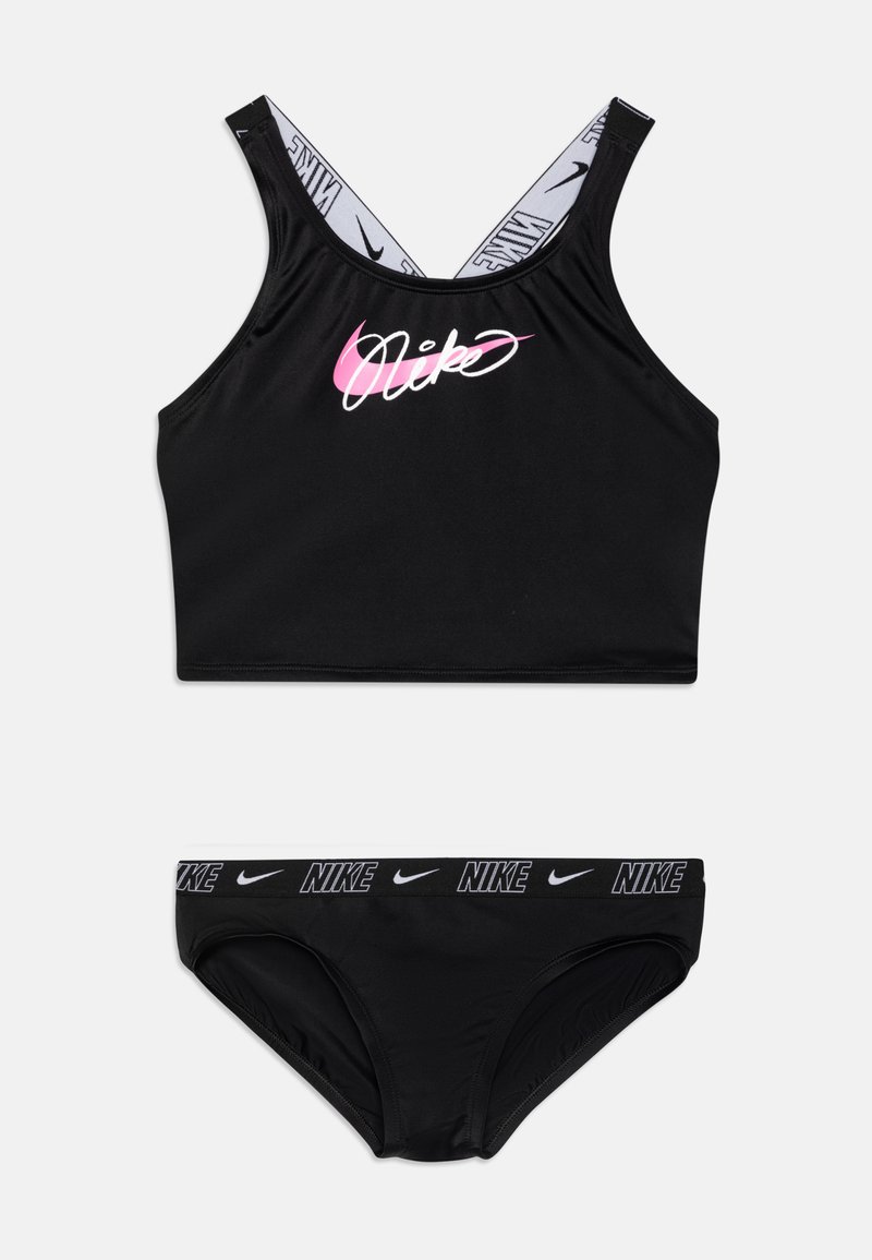 Nike Performance Crossback Midkini Bikini Black Zalando