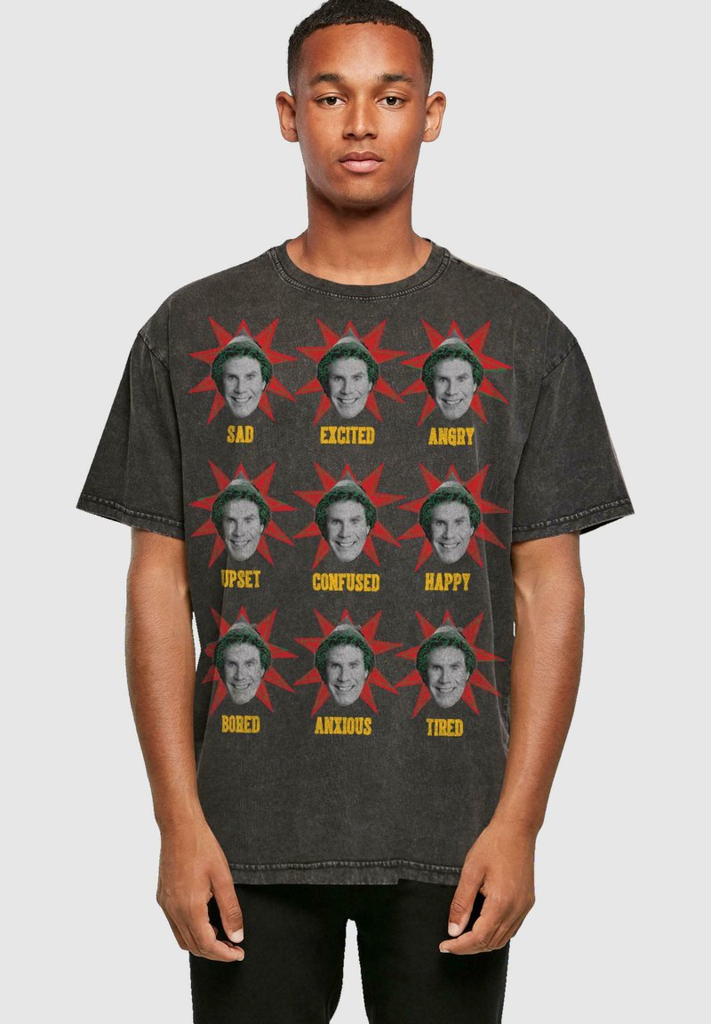 ABSOLUTE CULT ELF MANY MOODS OF BUDDY ACID - Print T-shirt - black ...