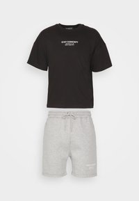 NY CONCEPT ZONE TEE SHORT PACK SET UNISEX - Shorts - black/grey/zwart ...