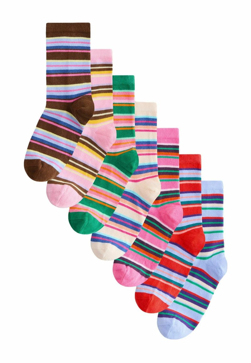 Next 7 PACK - Socks - multi bright stripe/pink - Zalando