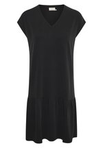 Kaffe KALISSIE - Jersey dress - black deep/mottled black - Zalando.de
