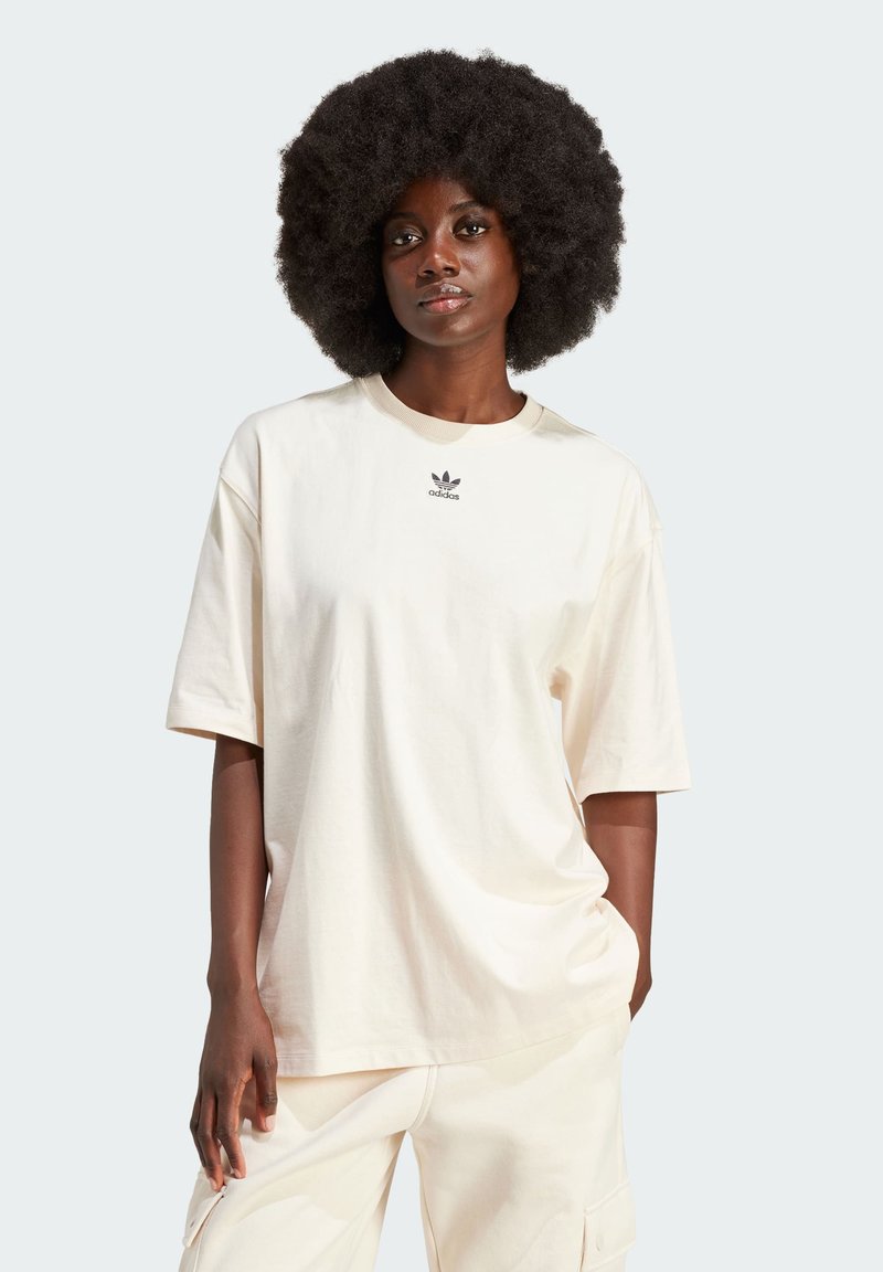 adidas Originals ADICOLOR ESSENTIALS - Basic T-shirt - beige - Zalando ...