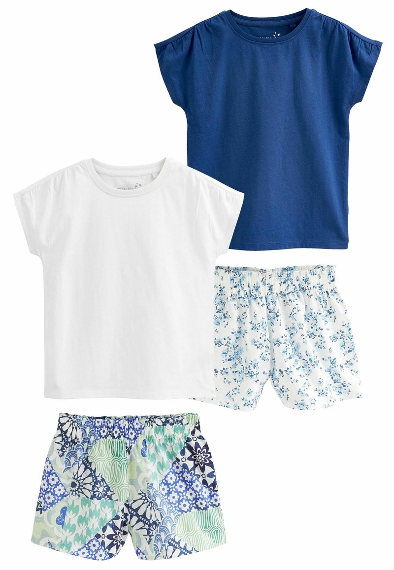 Next SHORT PYJAMAS 2 PACK - Pyjamas - blue/white/blå - Zalando.se