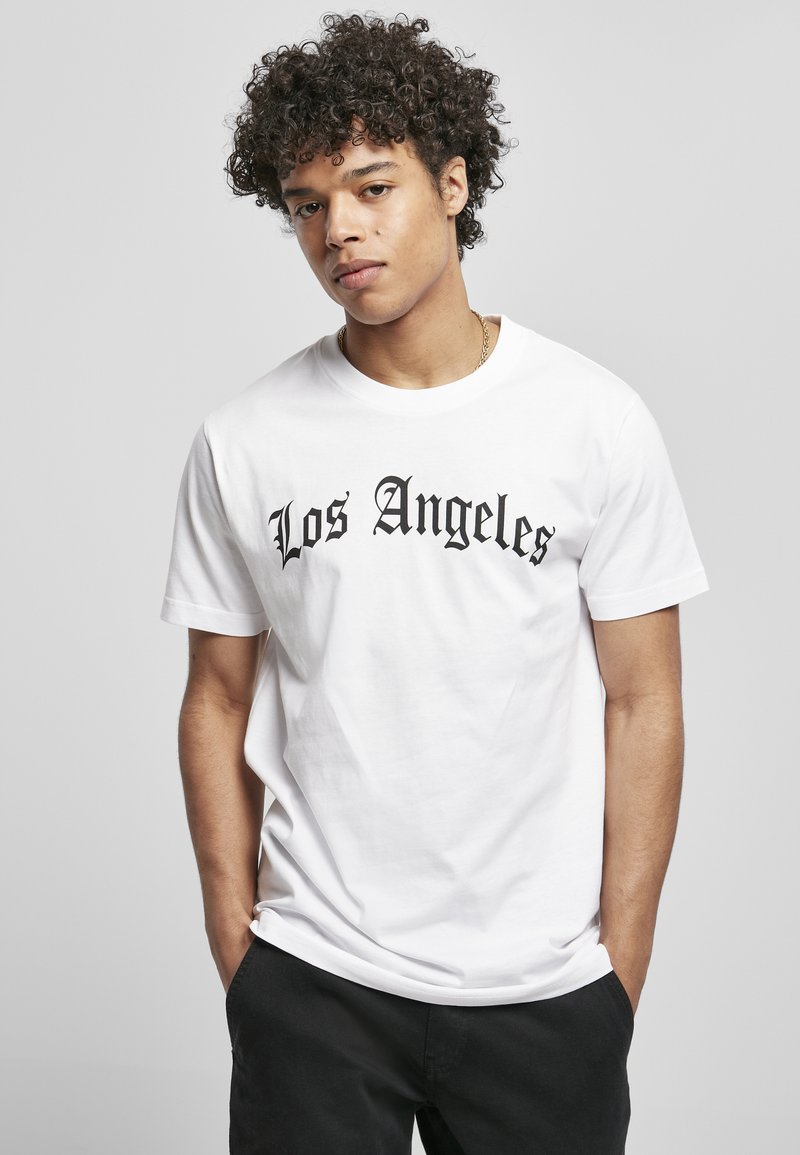 Mister Tee LOS ANGELES WORDING - Print T-shirt - white - Zalando.de