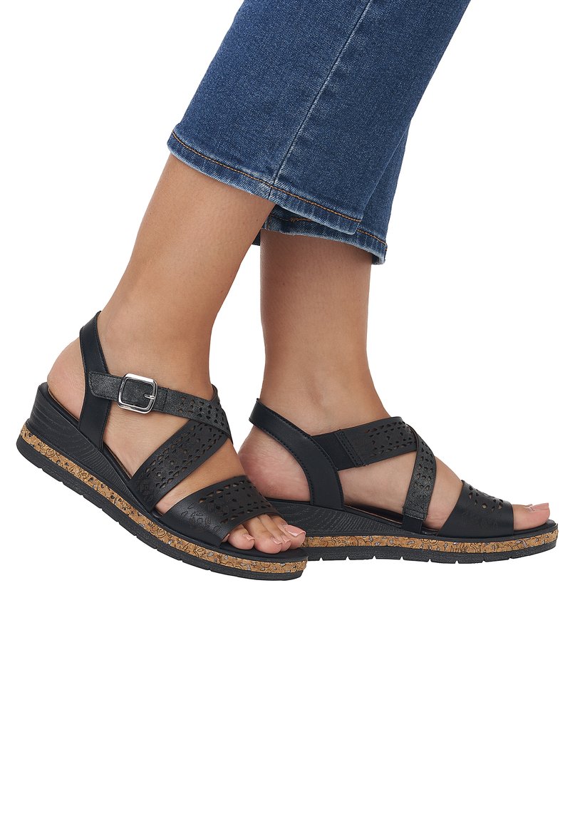 Remonte Platform sandals - schwarz/black - Zalando