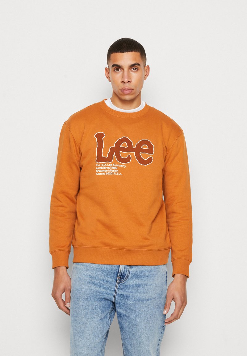 Lee SEASONAL LOGO CREW - Sweatshirt - caramel/camel - ZALANDO.FR