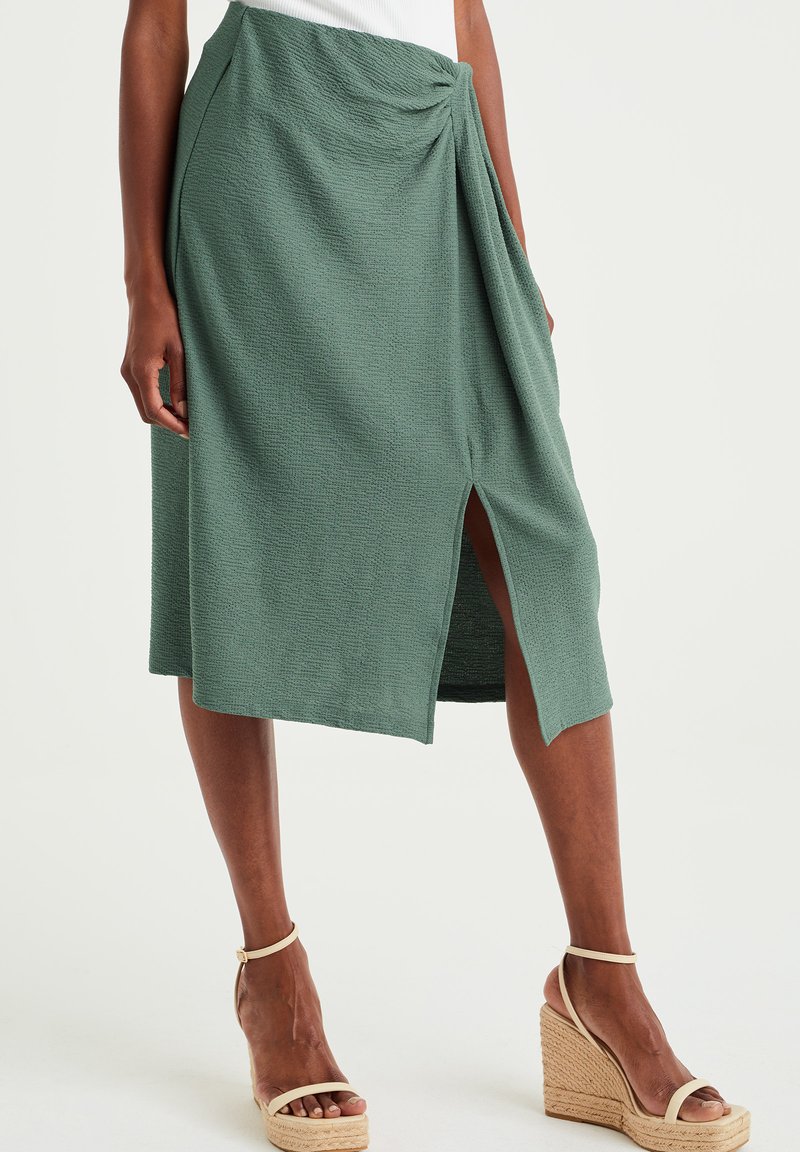 WE Fashion A-lijn rok - green/kaki - Zalando.nl