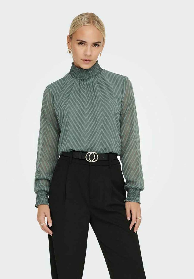 ONLY KAYLA L/S - Blouse - balsam green/kaki - ZALANDO.FR