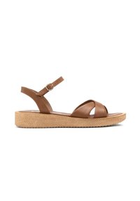 RYŁKO Wedge sandals - jasnobrązowy gd/brown - Zalando.ie