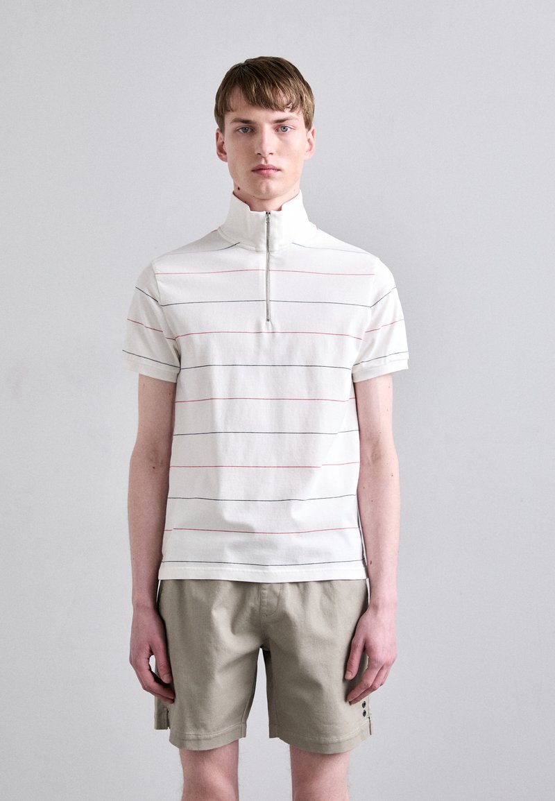 Ron Dorff TENNIS STRIPES - Polo shirt - off white/off-white - Zalando.ie