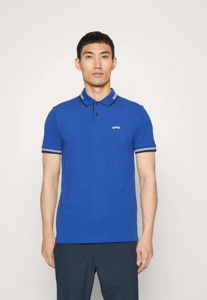 BOSS PAUL CURVED - Polo - bright blue/bleu - ZALANDO.FR