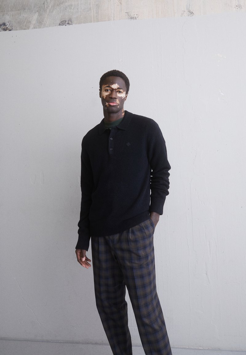 J.LINDEBERG YANN LOGO - Strickpullover - black/schwarz - Zalando.de