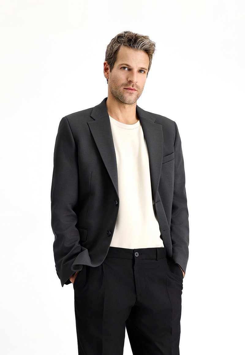 Kigili Suit jacket - dark anthracite/anthracite - Zalando