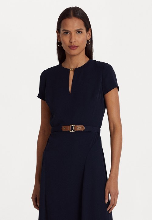 Lauren Ralph Lauren KARLEE SHORT SLEEVE DAY DRESS - Jerseykjole - lighthouse navy/blå - Zalando.no