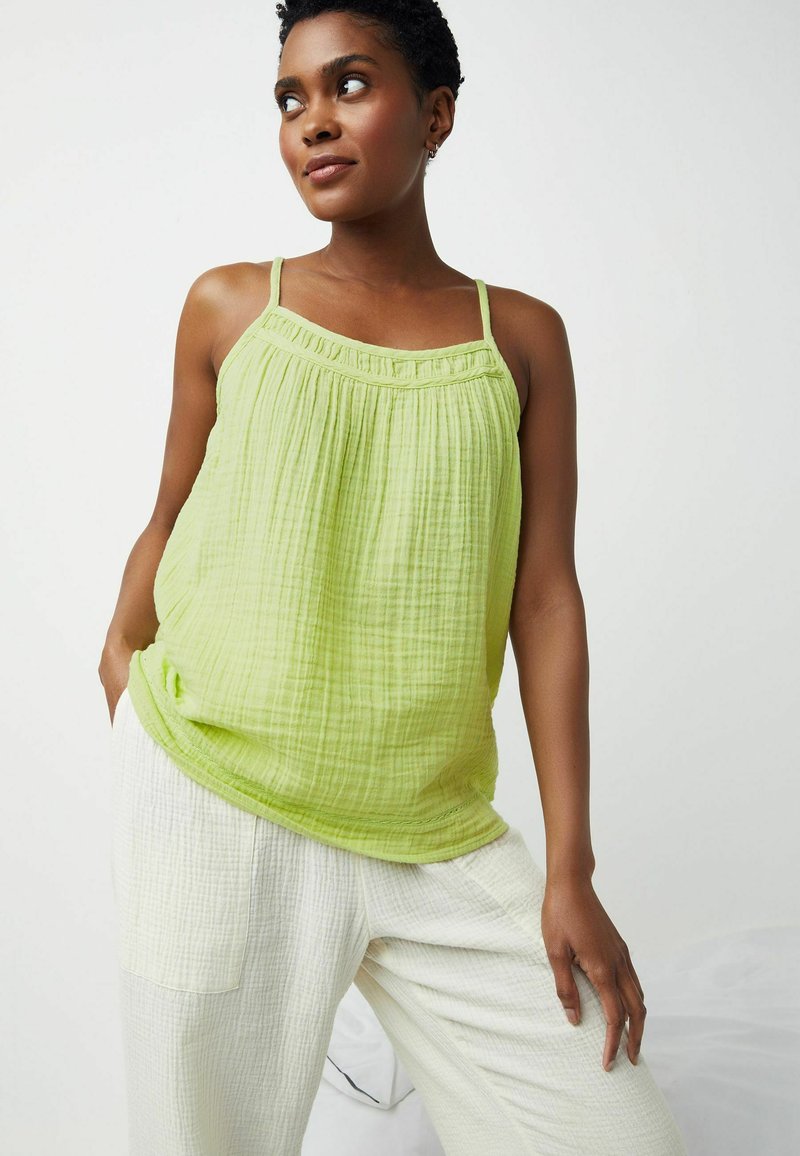 Next CRINKLE CAMI - Blus - lime green/grön - Zalando.se