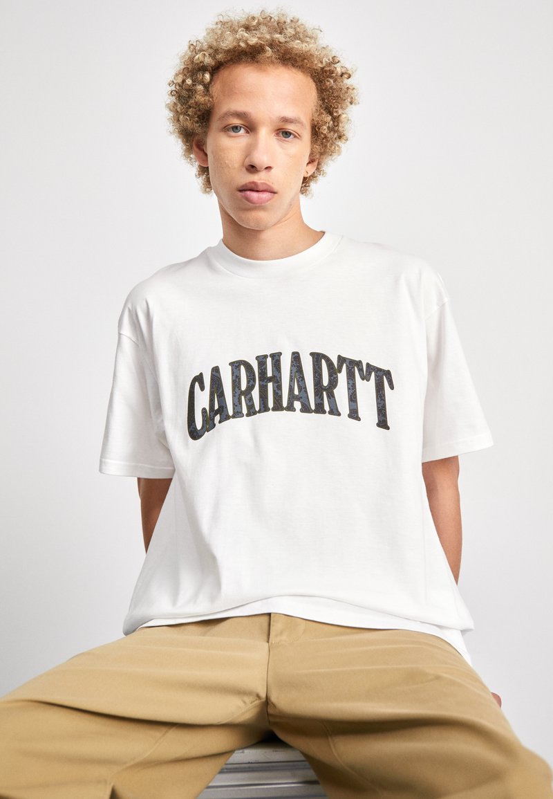 Carhartt WIP PAISLEY SCRIPT - T-shirts print - white/hvid - Zalando.dk