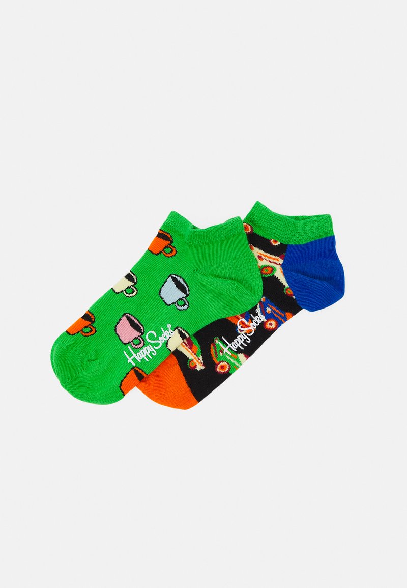 Happy Socks CAR CUP LOW UNISEX 2 PACK - Chaussettes - black/green ...