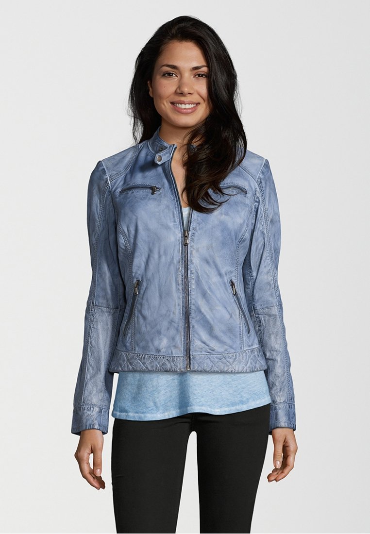 H.I.S SAIMINA - Lederjacke - blue/blau - Zalando.at