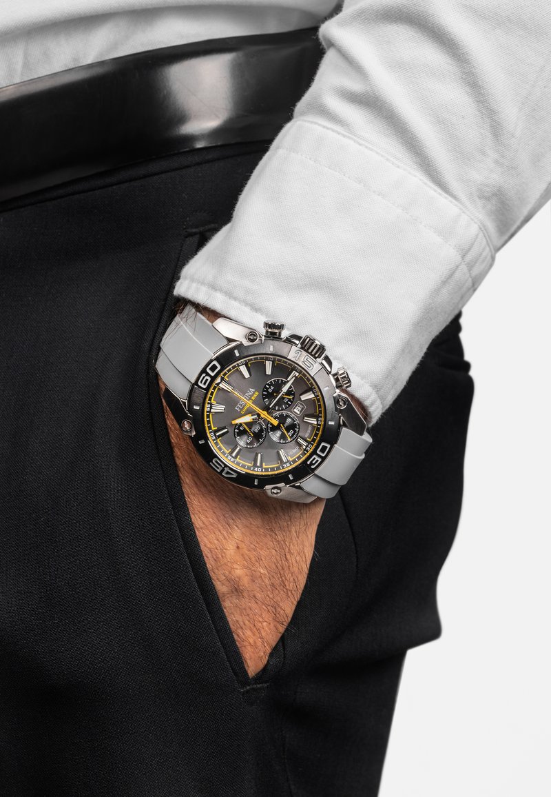 Festina CHRONO BIKE - Ura kronograf - Silver, Medium Grey, Open Grey/siva - Zalando.si