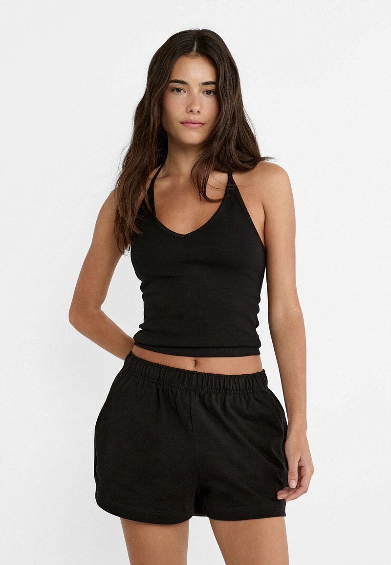 Stradivarius Top/czarny - Zalando.pl