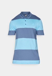 adidas Golf COLORBLOCK RUGBY STRIPE - Polo - semi blue burst/preloved ...