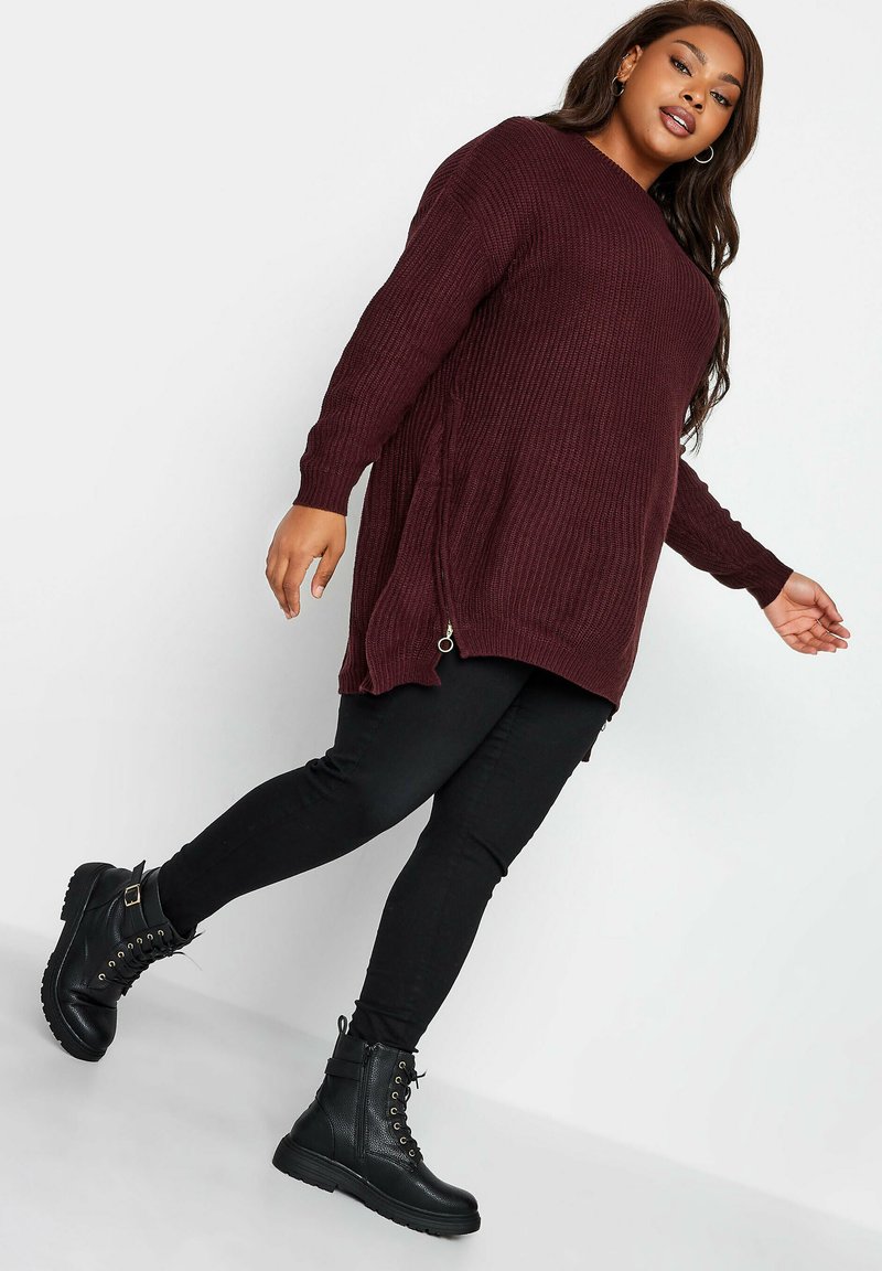 Yours Clothing Jersey de punto - red/morado - Zalando.es