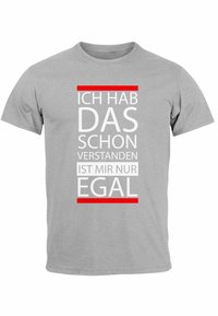 MoonWorks ICH HAB DAS SCHON VERSTANDEN IST MIR NUR EGAL - T-Shirt print - weiß - Zalando.de