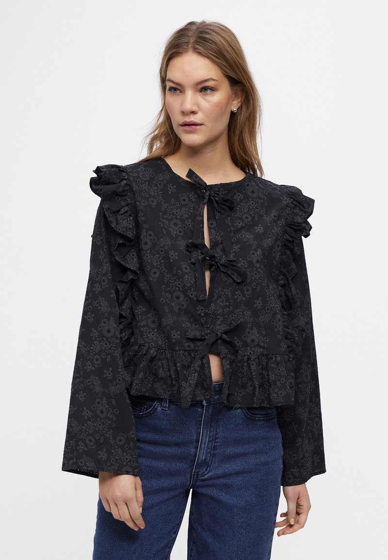 Object OBJCILIE - Blouse - black/noir - ZALANDO.FR