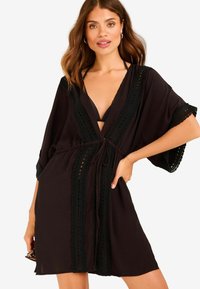 Lipsy KAFTAN COVER UP - Beach accessory - black - Zalando