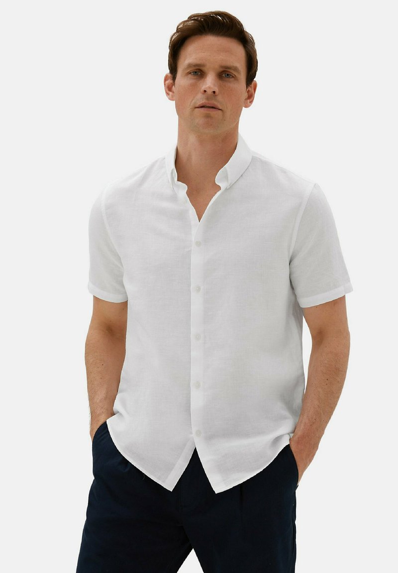 Marks & Spencer LINEN RICH - Camicia - white/bianco - Zalando.it