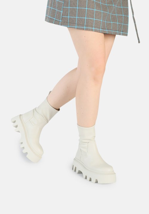 Buffalo ASPHA MID - Enkellaarsjes met plateauzool - rose/roze - Zalando.be