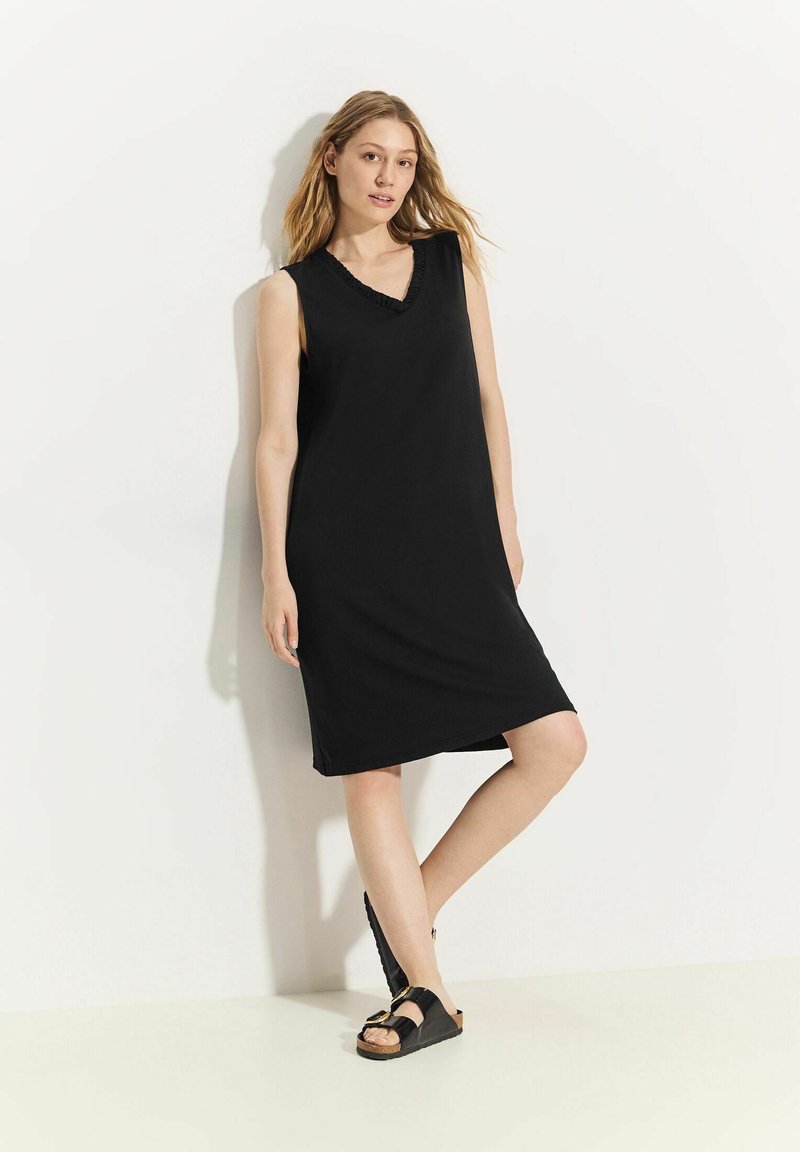 Cecil JERSEY KLEID - Jersey dress - schwarz/black - Zalando