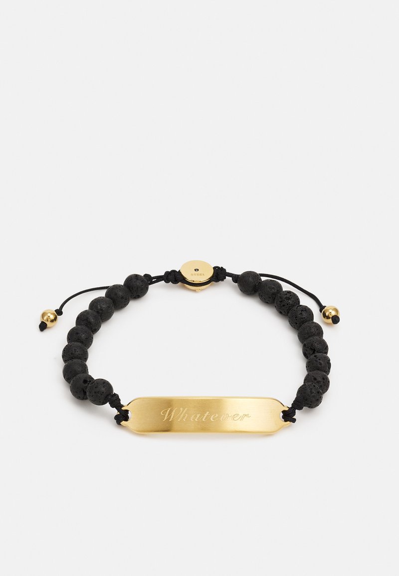 Diesel Bracelet - black, gold-coloured/black - Zalando.co.uk