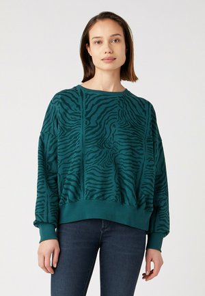 I.Code by IKKS WITH FLOCKED VISUAL - Sweater - dark green/donkergroen ...