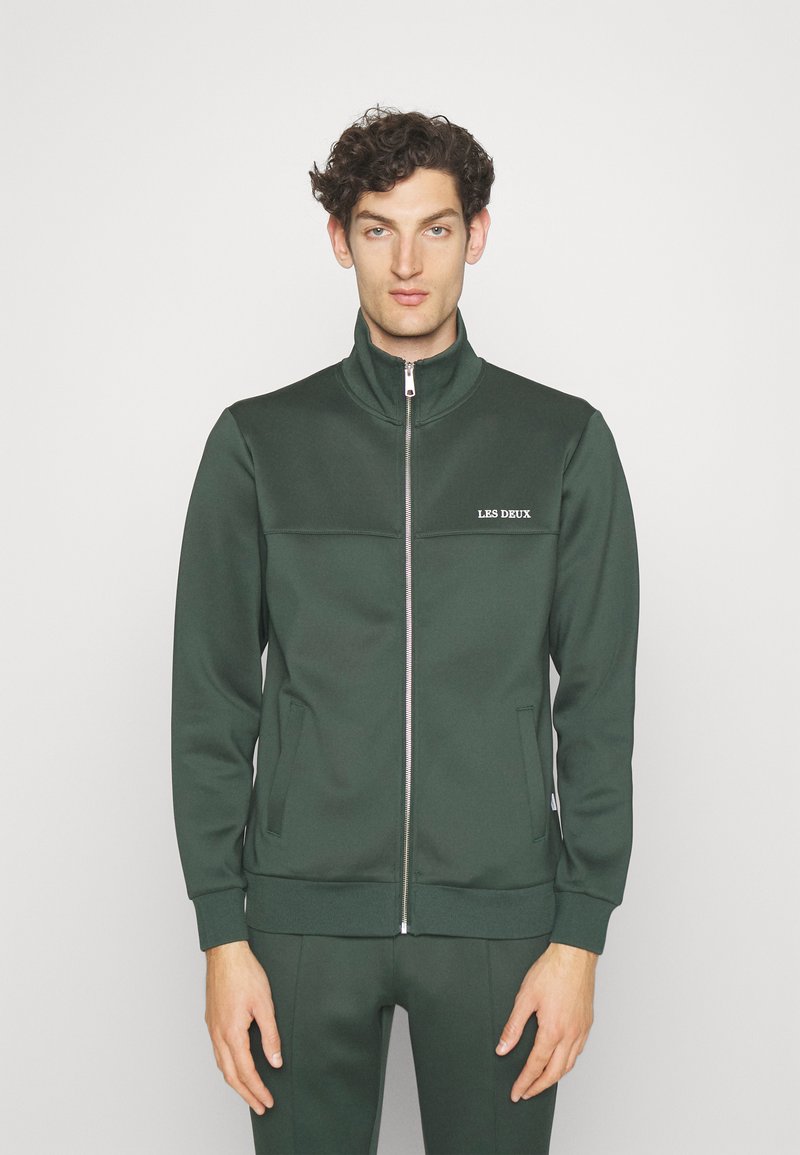 Les Deux BALLIER TRACK JACKET - Trainingsjacke - dark green/dunkelgrün ...