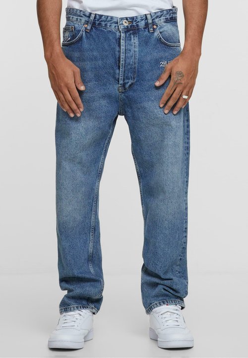 2Y Premium PREMIUM BUTTONED - Jean droit - blue/bleu - ZALANDO.FR
