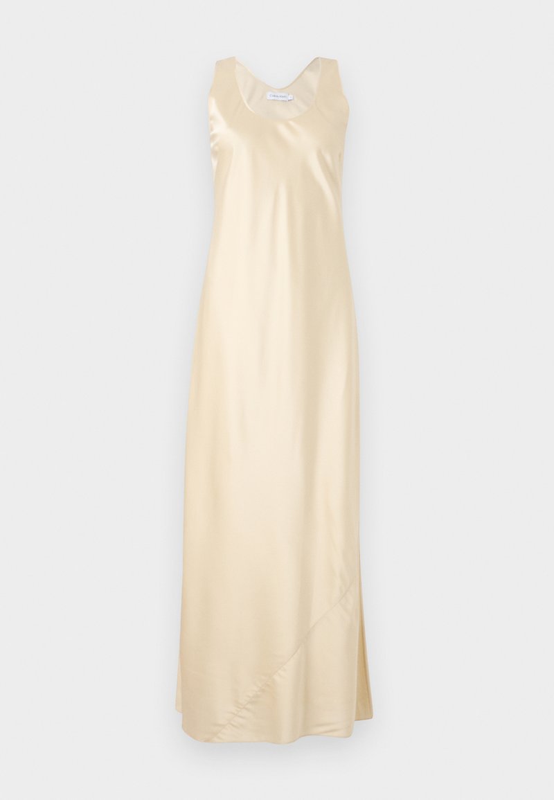 Calvin Klein NAIA TANK ANKLE DRESS - Maxi-jurk - wood ash/beige ...