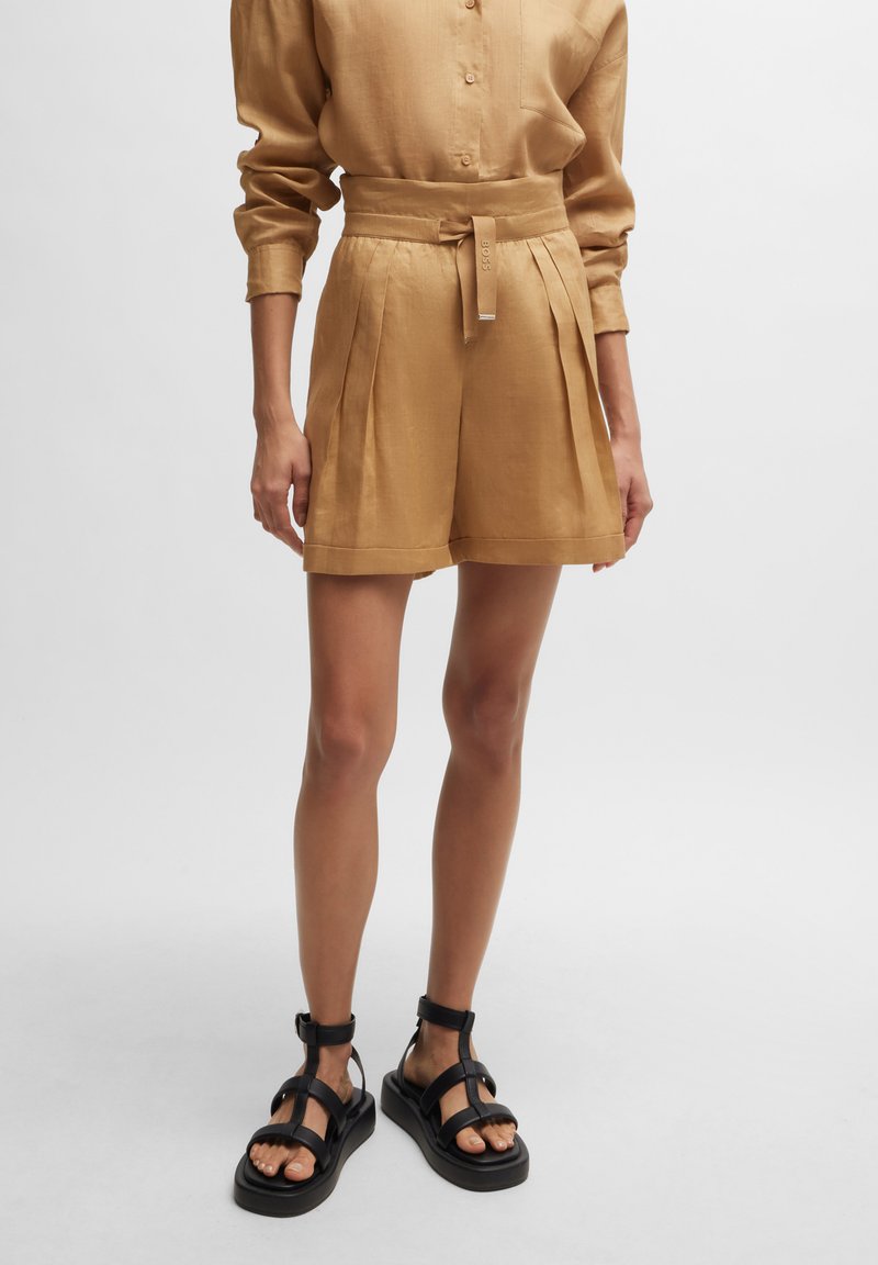 BOSS C TURRINA - Shorts - light brown six/ljusbrun - Zalando.se