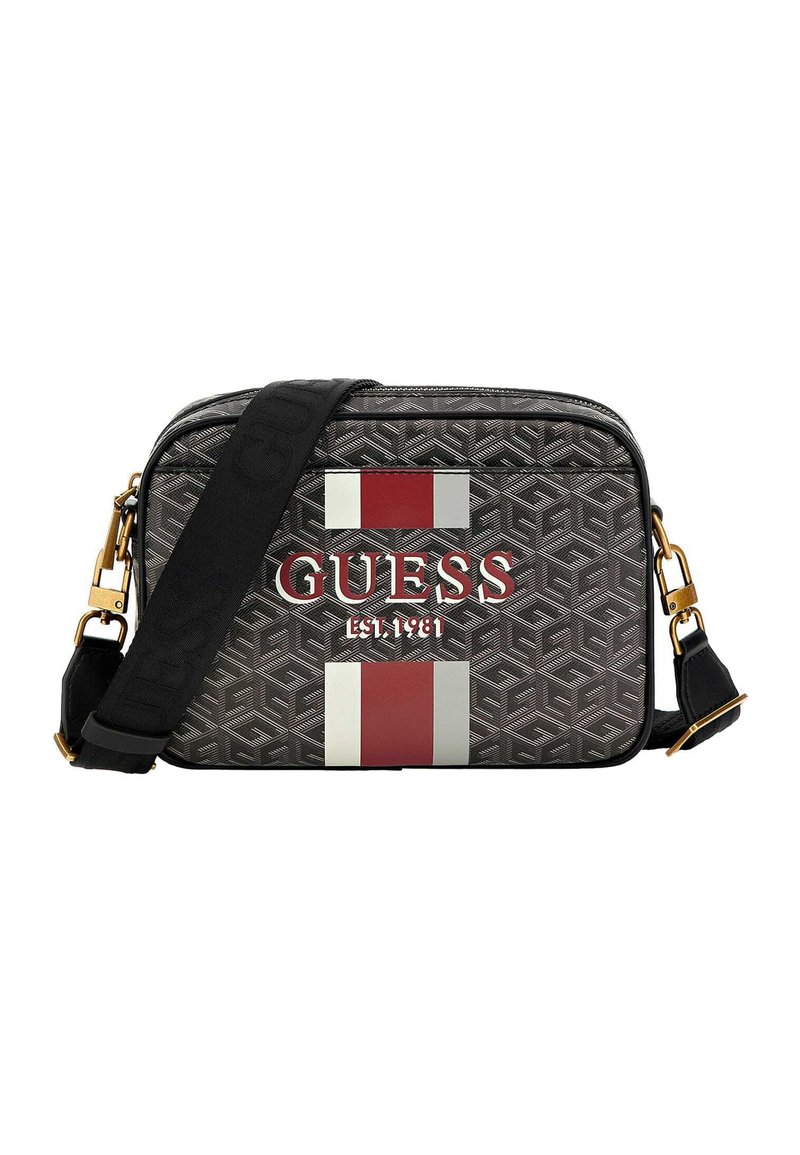 Guess Vikky G Cube Logo Schoudertas Mehrfarbig Schwarz Zwart