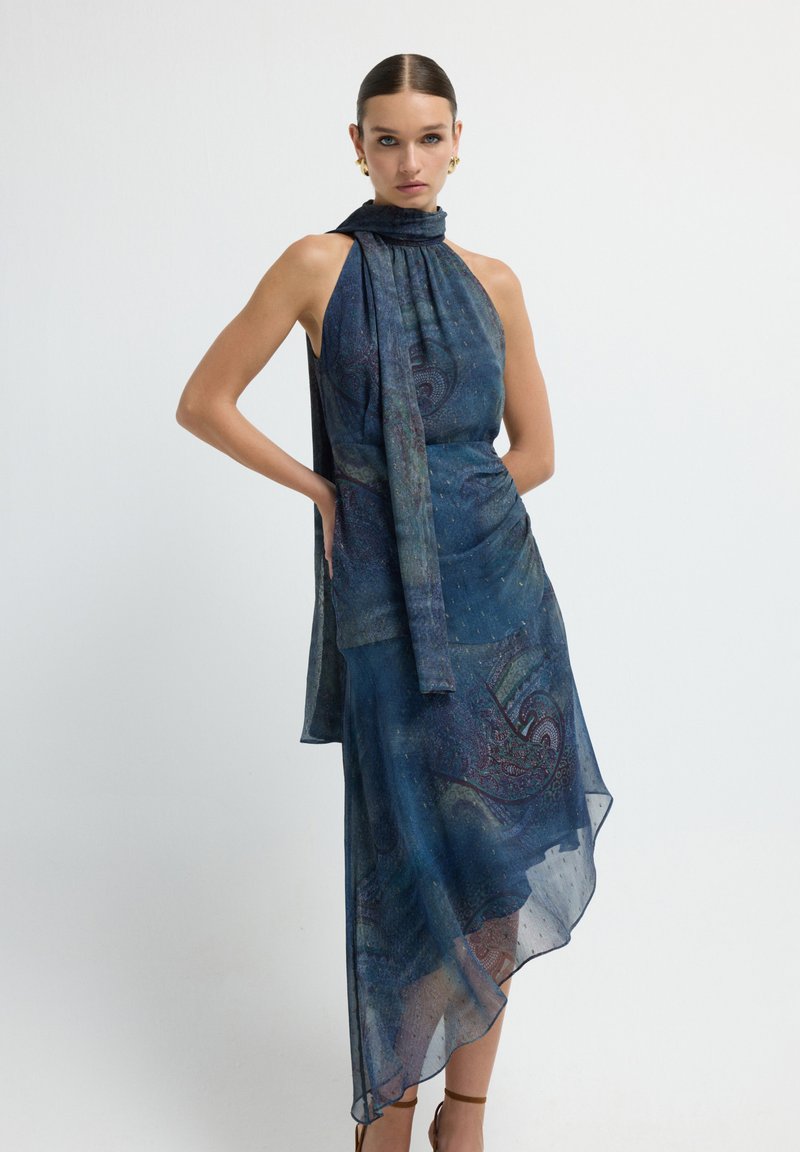 adL Robe de soirée - printed navy blue/bleu marine - ZALANDO.FR