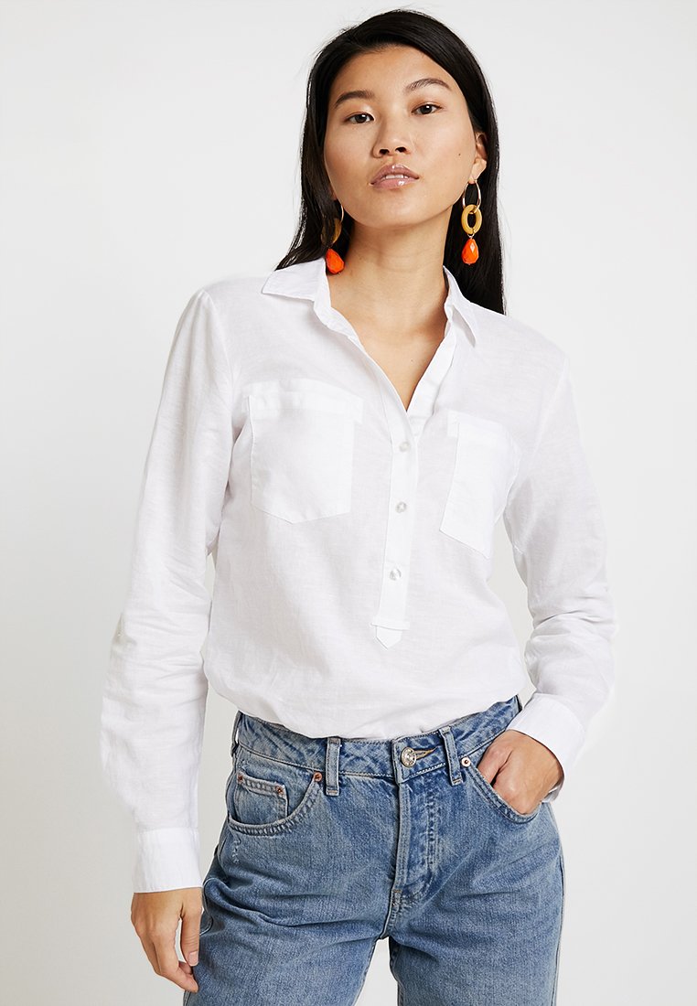 Opus FREDDA - Bluse - white/weiß - Zalando.ch
