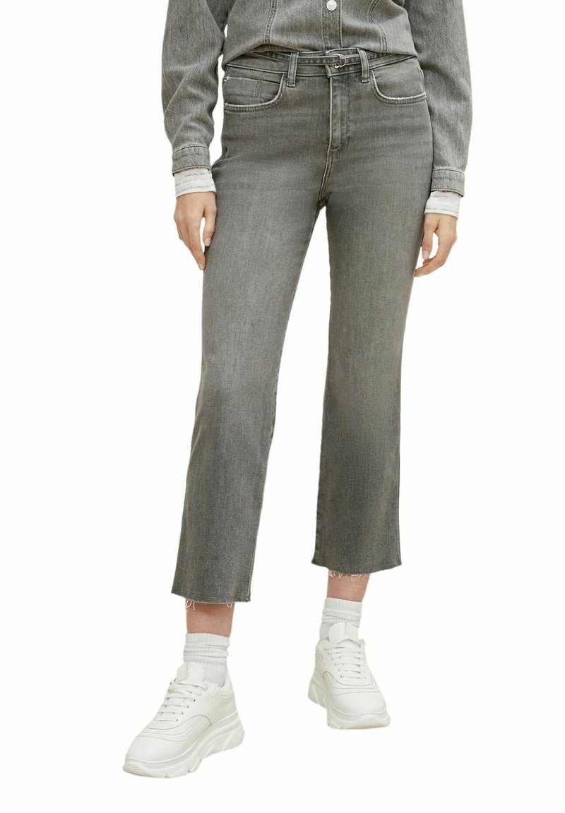 comma Jeans Straight Leg - grey black/grau - Zalando.at