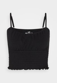 Hollister Co. BARE RUCHED BUST SMOCKING - Débardeur - casual black/noir ...
