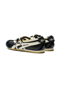 Onitsuka Tiger MEXICO 66 - Ballerinat nilkkaremmillä - black cream ...